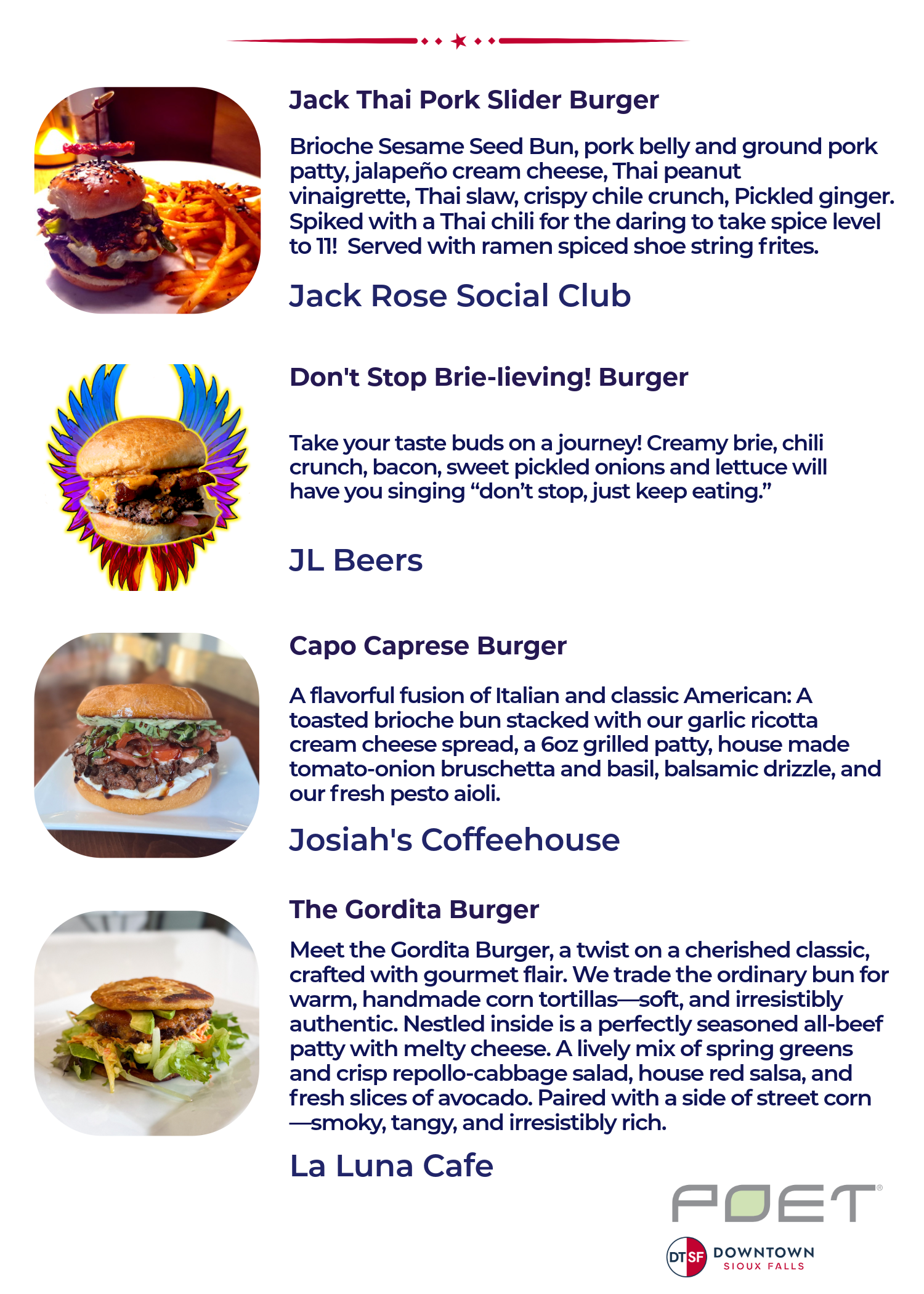 BURGER BATTLE 2026 - "THE MENU" - Downtown Sioux Falls