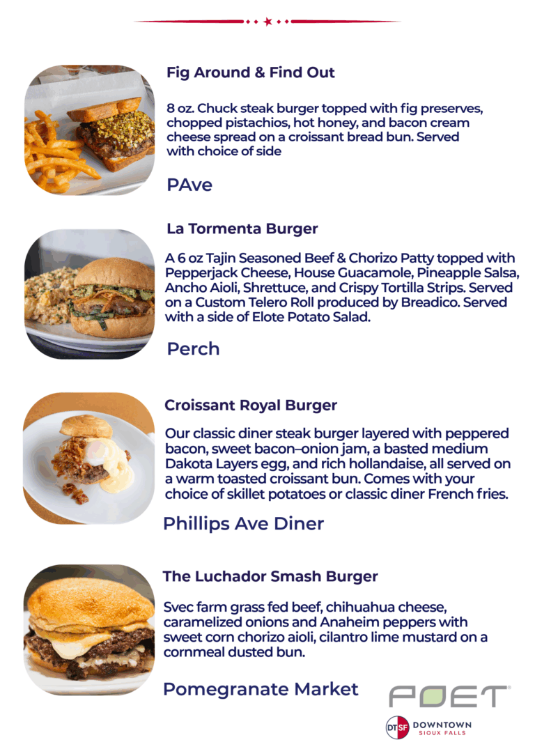 BURGER BATTLE 2026 - "THE MENU" - Downtown Sioux Falls